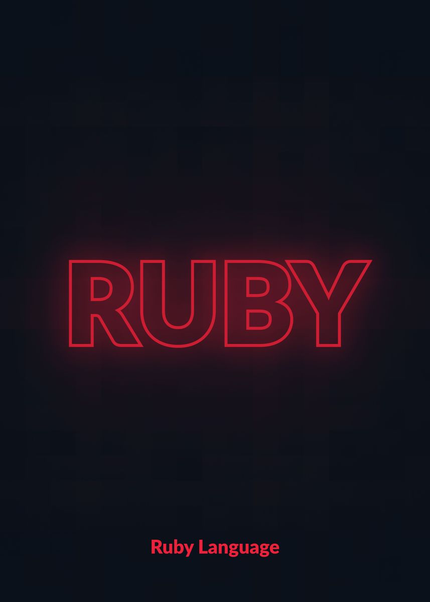 'Ruby Language' Poster, picture, metal print, paint by Wisnu Harjanta ...