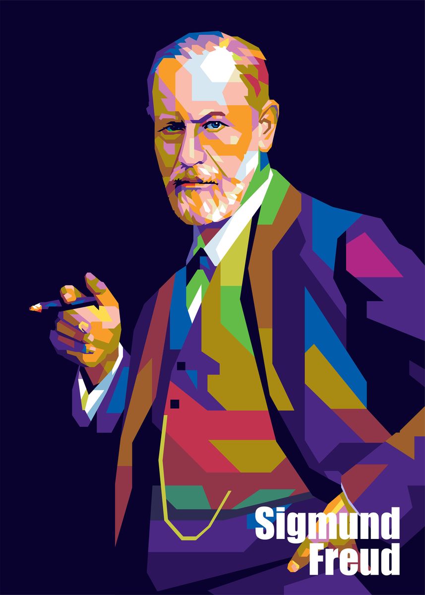 'Sigmund Freud' Poster by Ananda Praj | Displate