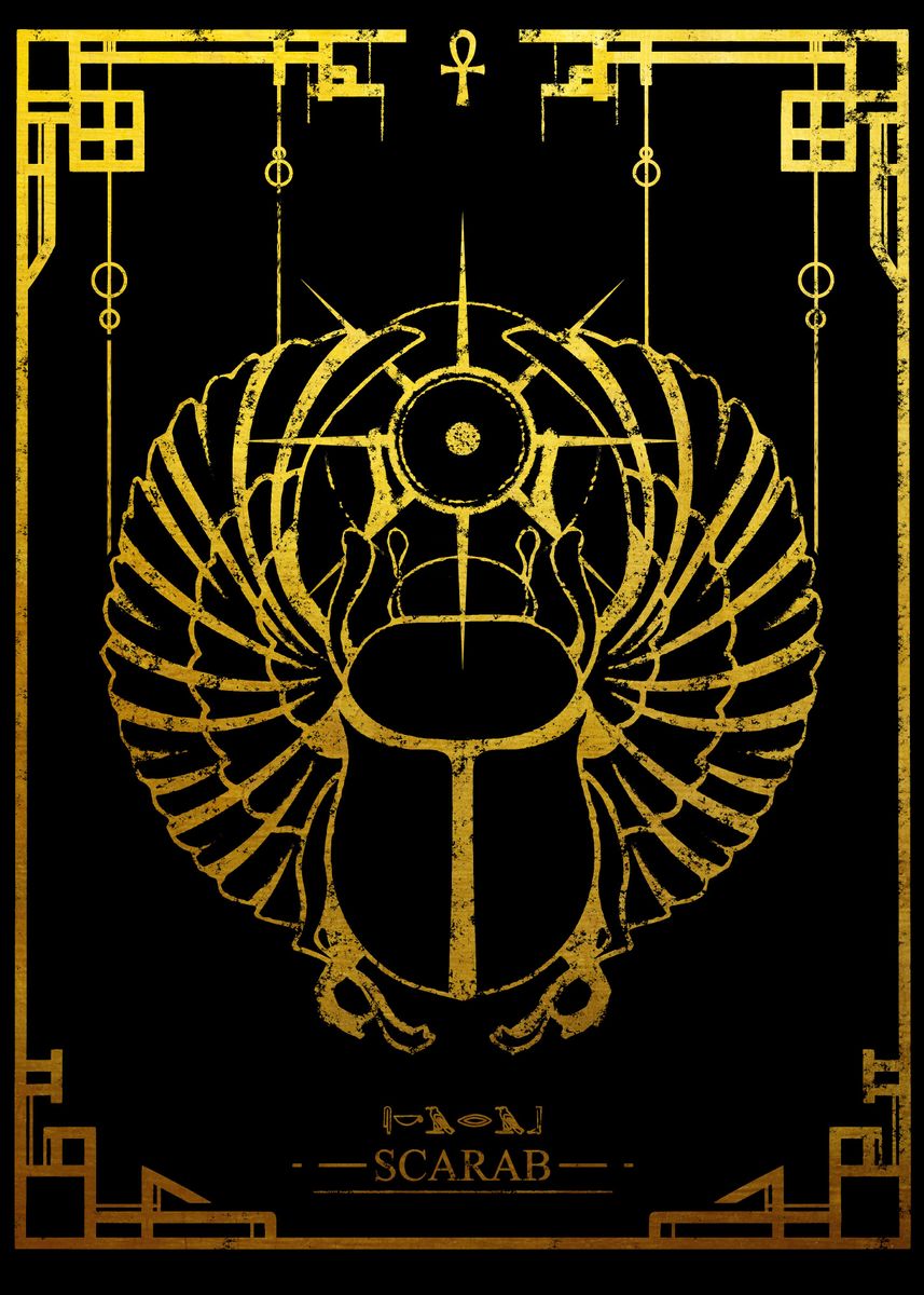 'Scarab' Poster, picture, metal print, paint by Geometrical Helianthus ...