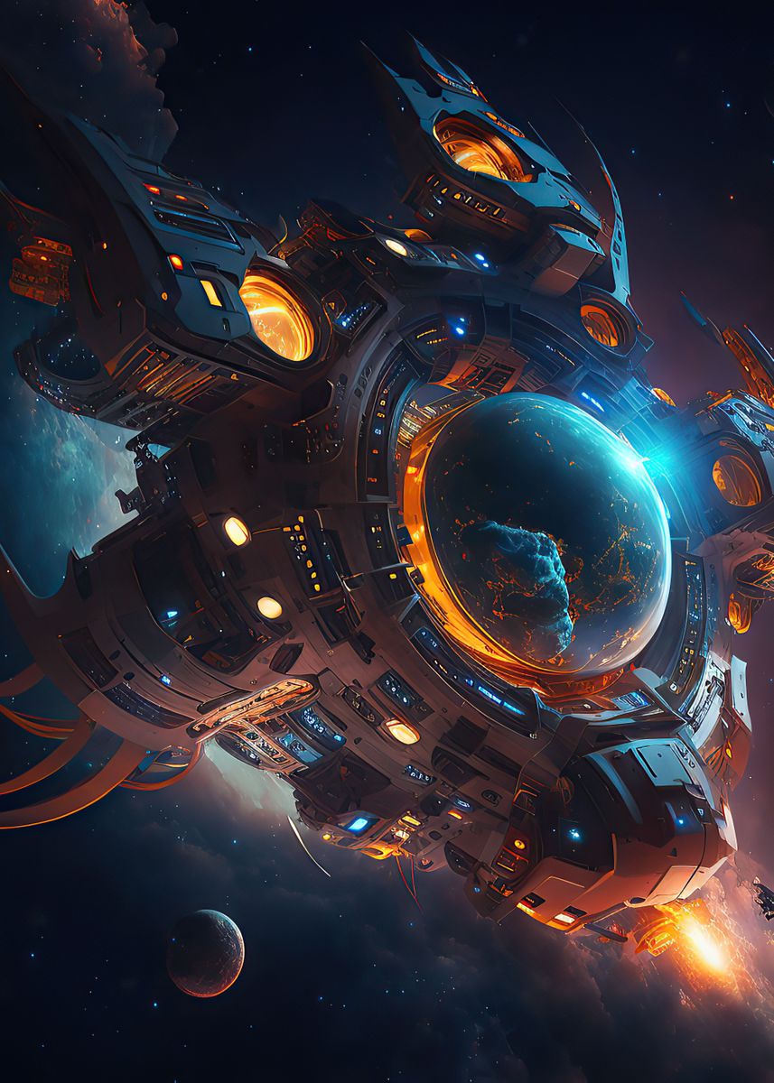 'Space Imagination' Poster, picture, metal print, paint by Guillaume ...