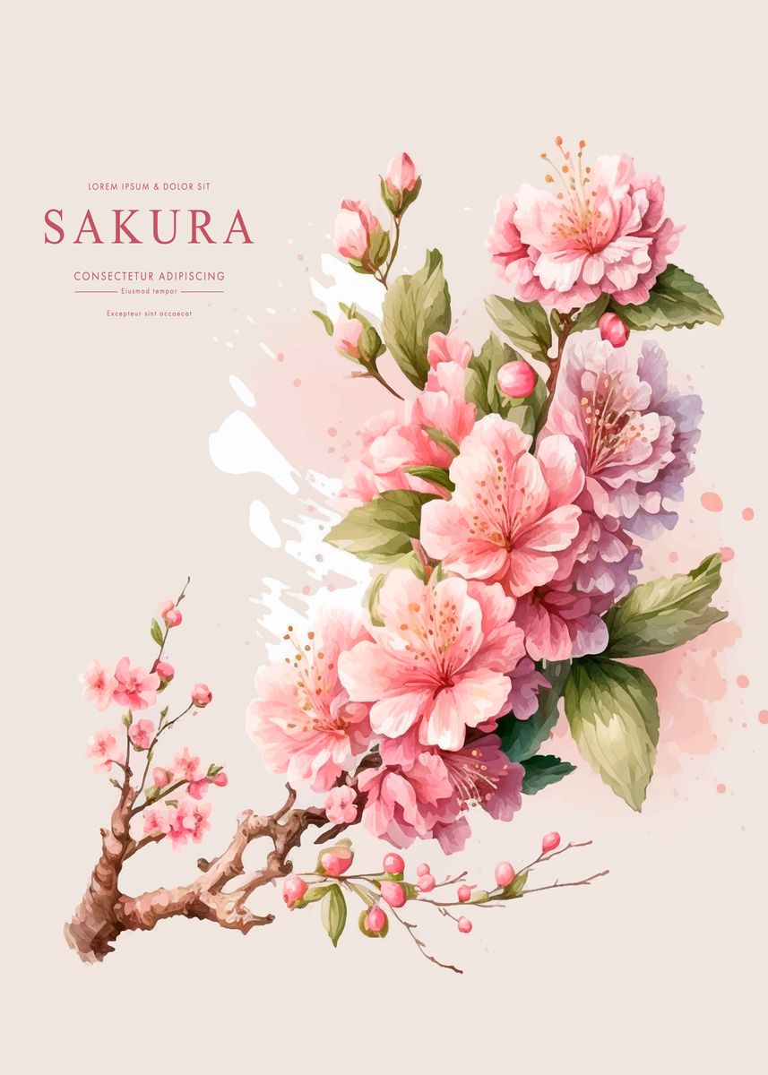 'Floral Flower' Poster, picture, metal print, paint by Space Nature ...