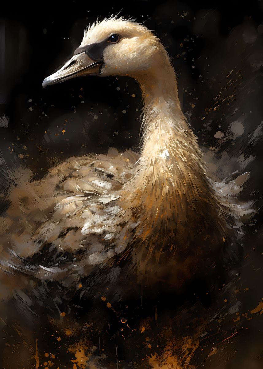 'Goose Adorable' Poster, picture, metal print, paint by Adam Decor ...