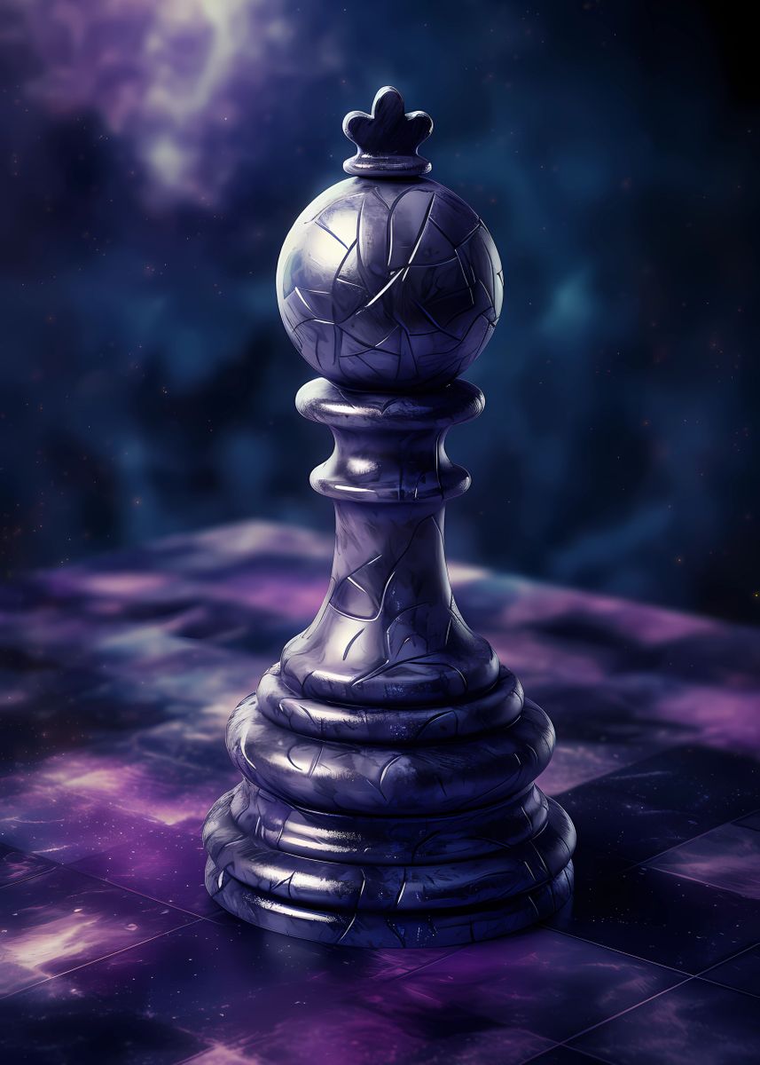 'Chess Galaxy Universe 9' Poster, picture, metal print, paint by ...