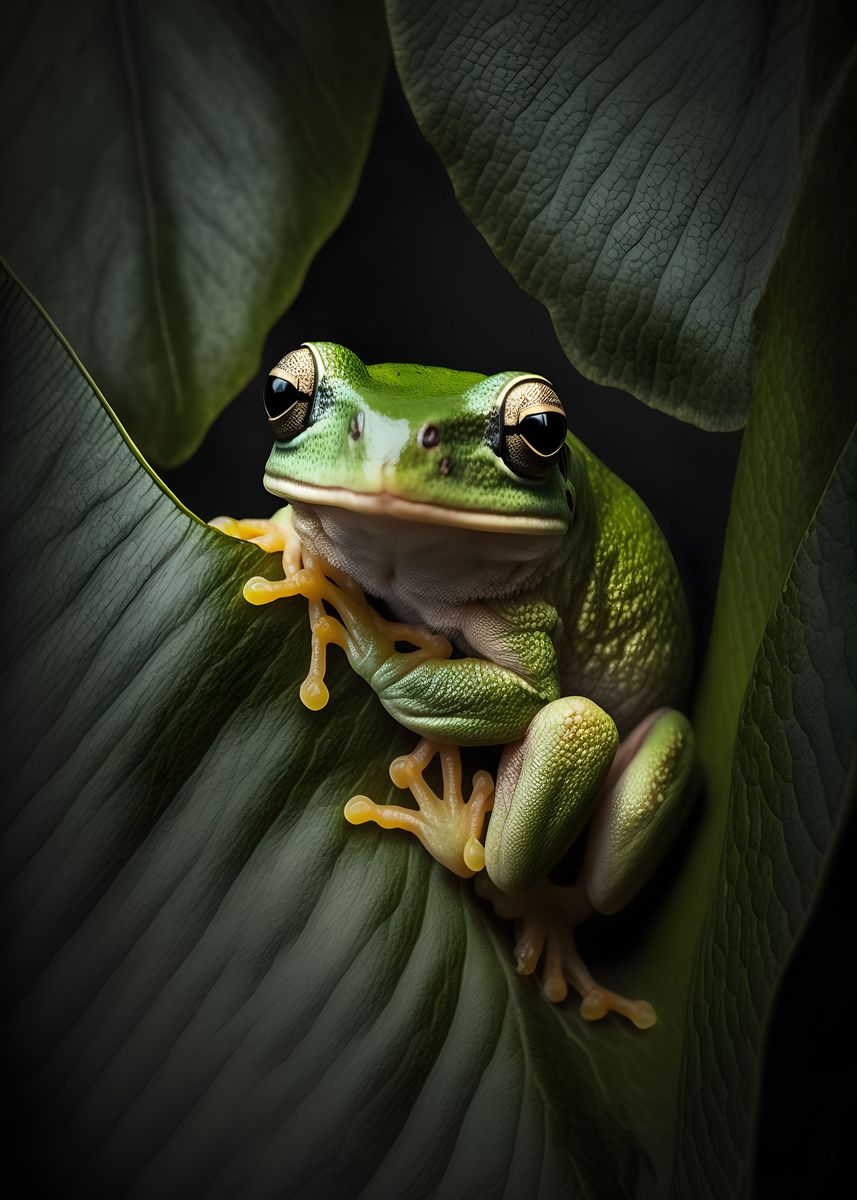 'Frogs Journey ' Poster, picture, metal print, paint by David Godbehere ...