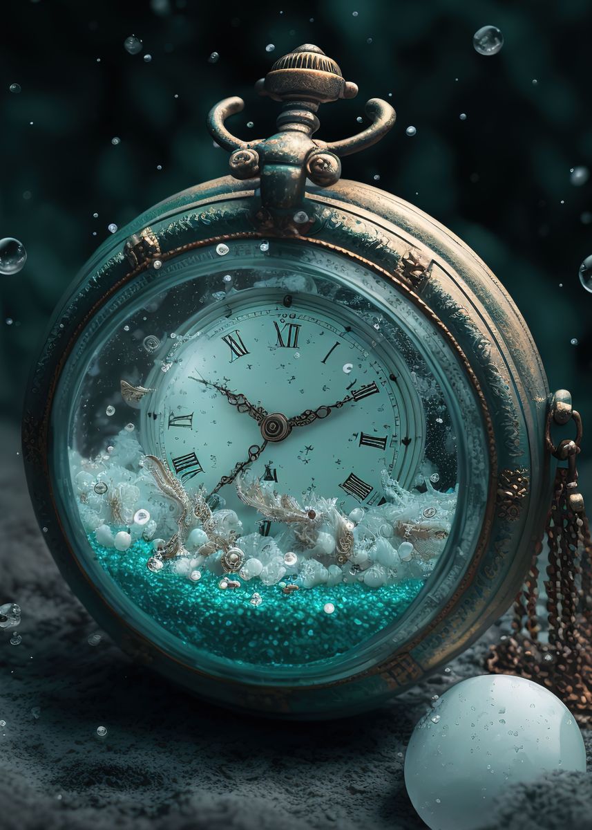 'pocket watch' Poster, picture, metal print, paint by deidrera cheal ...