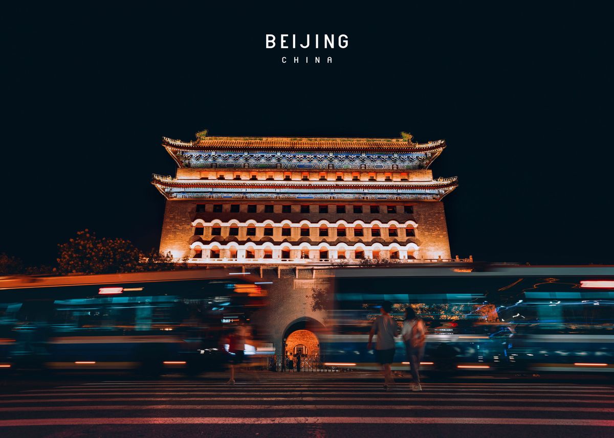 'Beijing ' Poster by Famous City | Displate
