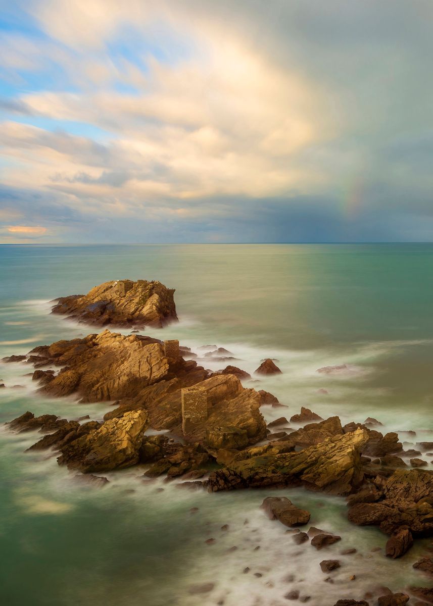 'Sunset sea landscape' Poster by Vicen Design | Displate