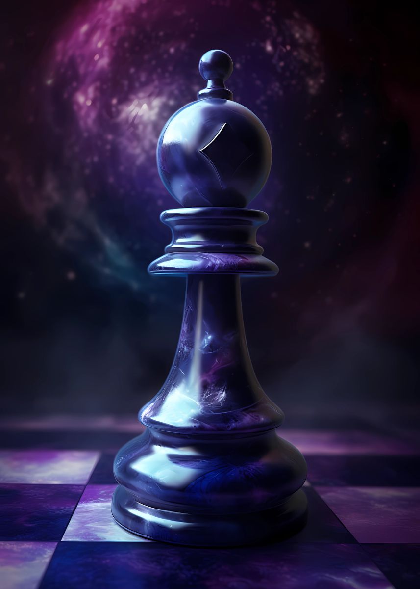 'Chess Galaxy Universe 8' Poster, picture, metal print, paint by ...