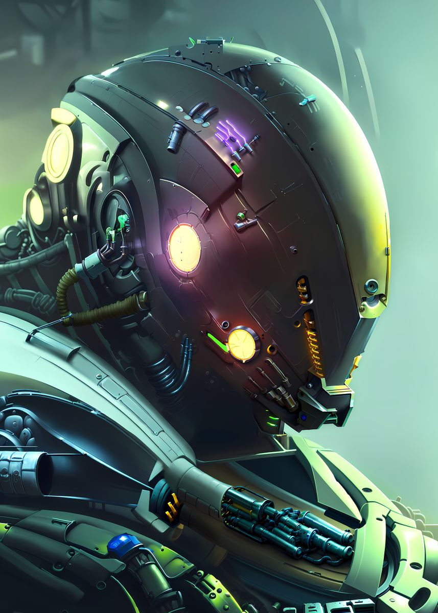 'Robotic Cybernaut' Poster, picture, metal print, paint by Luong Phat ...