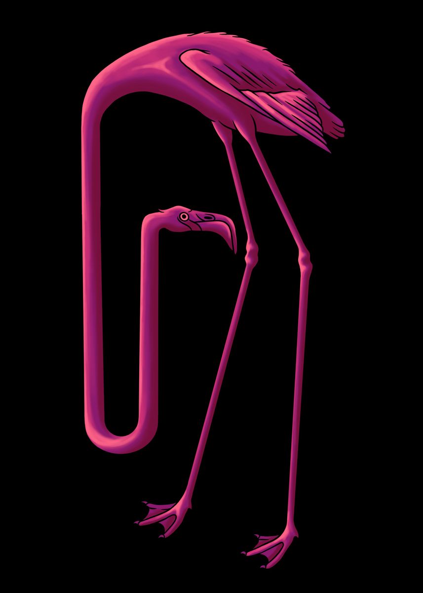 'Flamo' Poster, picture, metal print, paint by masn | Displate