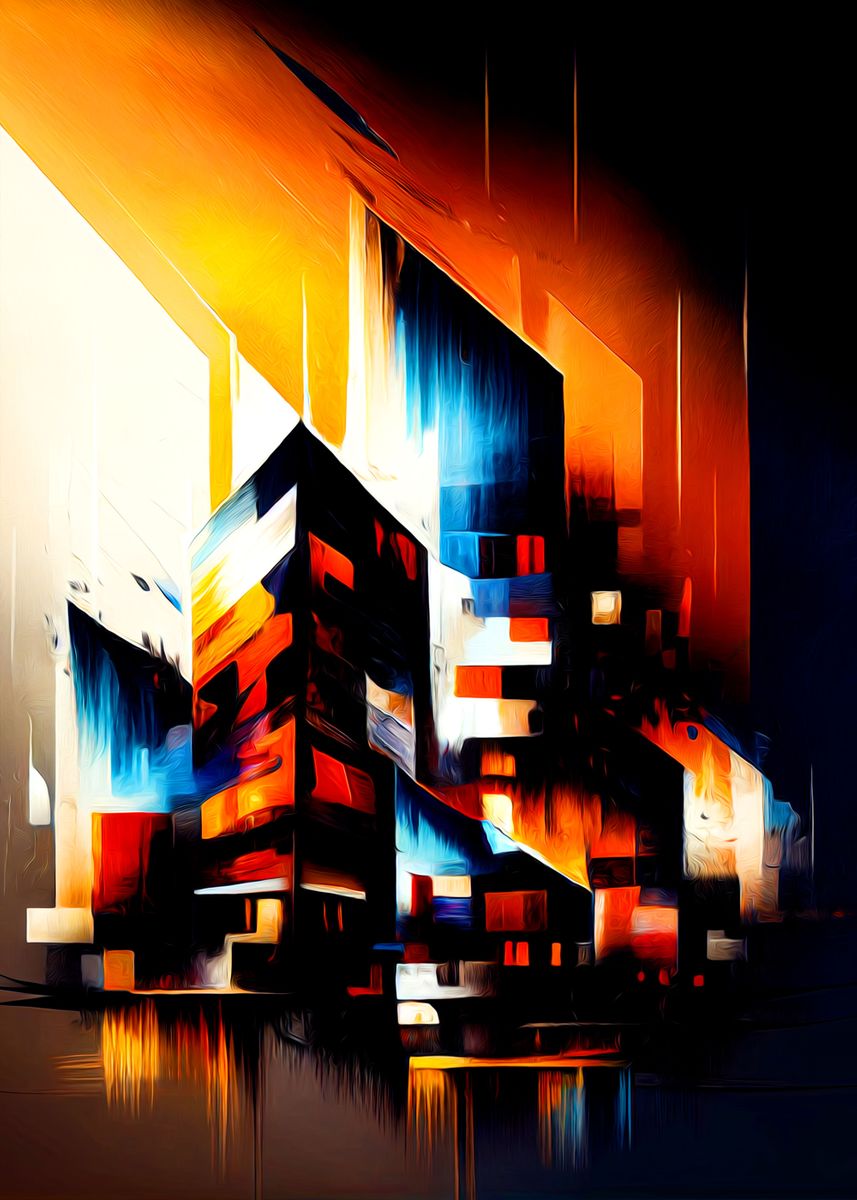 'Abstract' Poster, picture, metal print, paint by nhatsk min | Displate