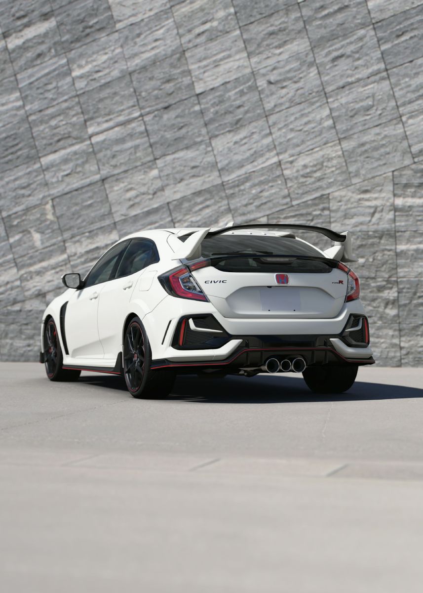 'Civic Type R' Poster, picture, metal print, paint by mphpng | Displate