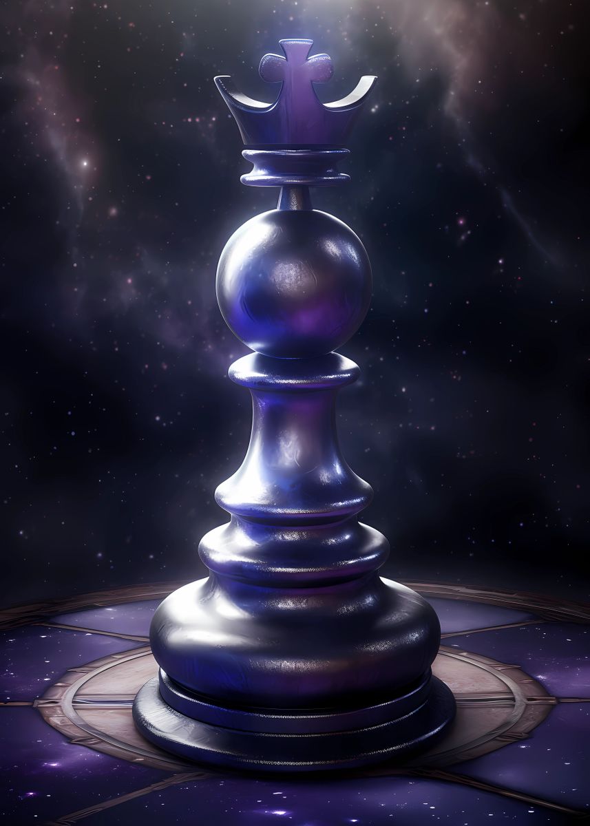 'Chess Galaxy Universe 5' Poster, picture, metal print, paint by ...