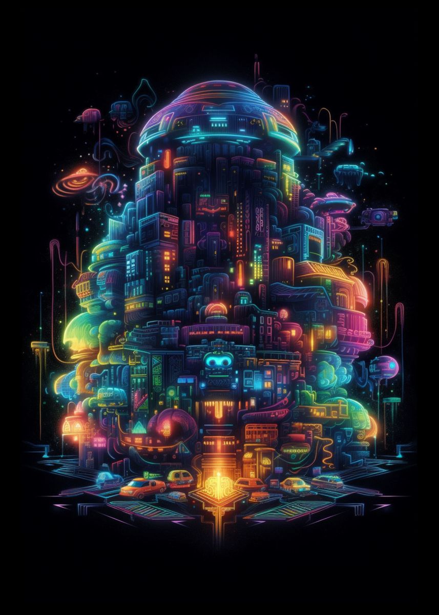 'Concept Art Retro Games' Poster by Color My Wall | Displate