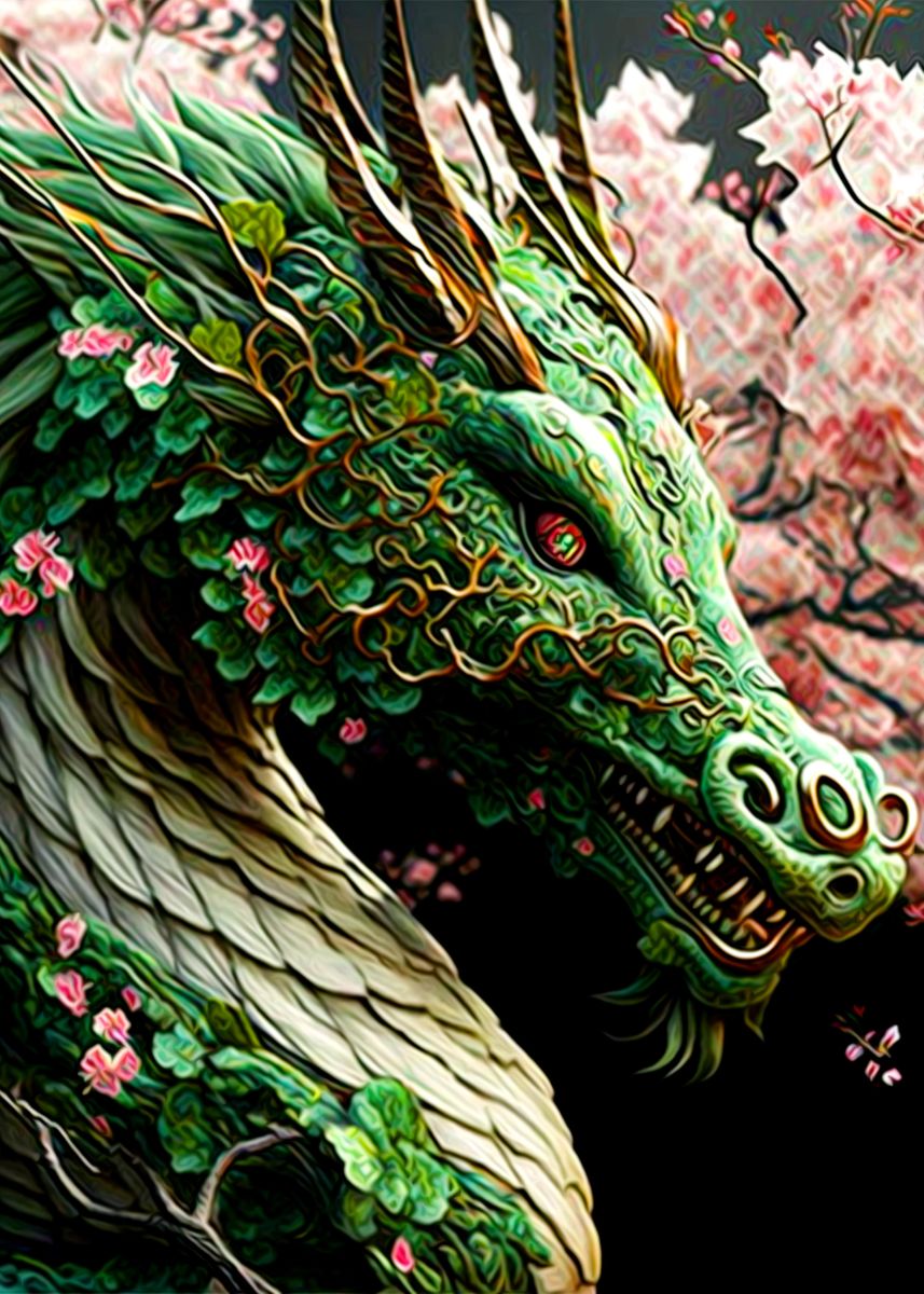 'Dragon' Poster, picture, metal print, paint by minh doan | Displate