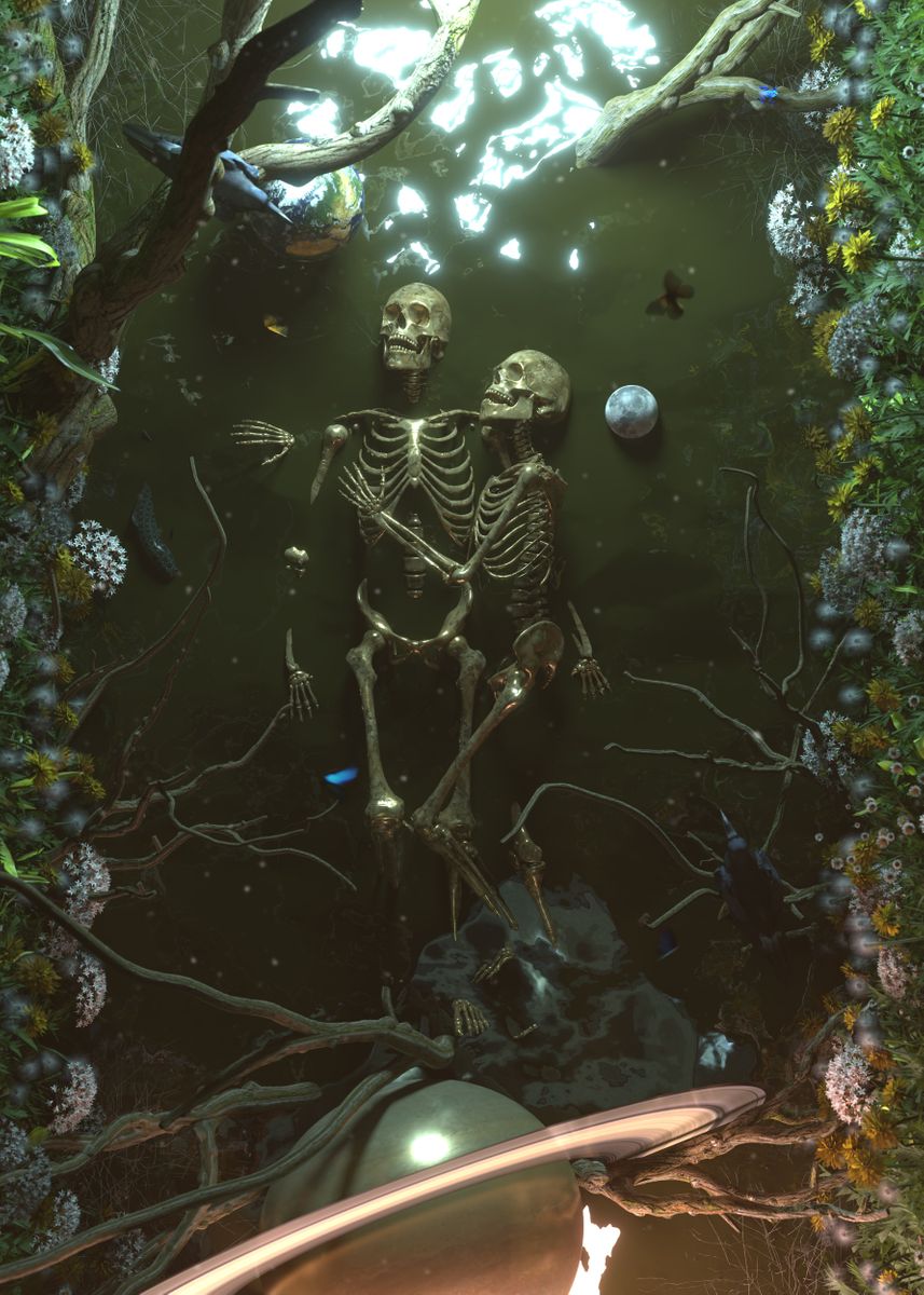 'Afterlife' Poster, picture, metal print, paint by Nicebleed | Displate