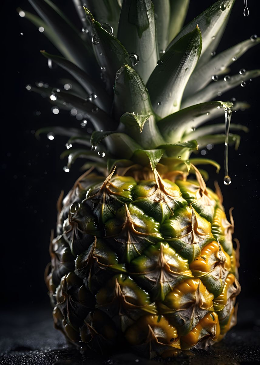 'Tasty Pineapple' Poster, picture, metal print, paint by GoodLifeImages ...