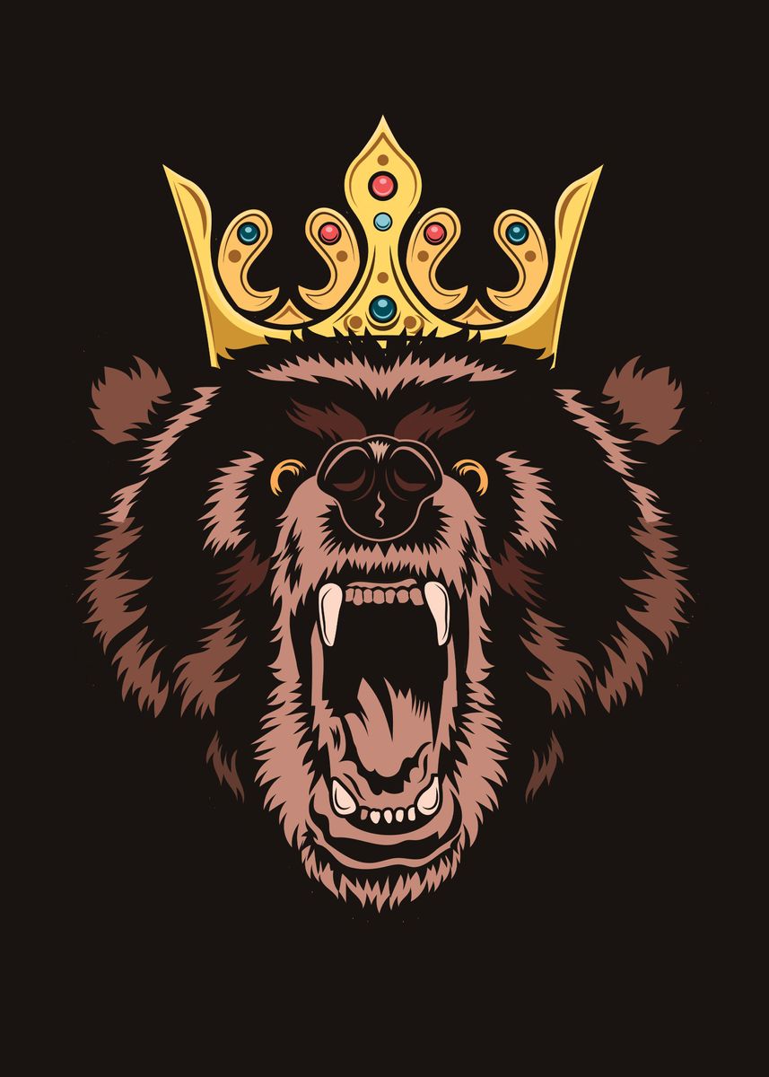 'Animal beer' Poster, picture, metal print, paint by Artditisme | Displate