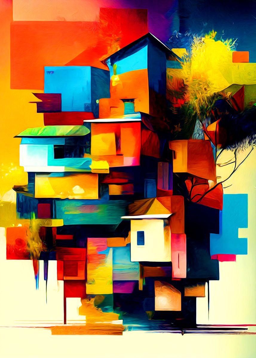 'Abstract' Poster, picture, metal print, paint by nhatsk min | Displate