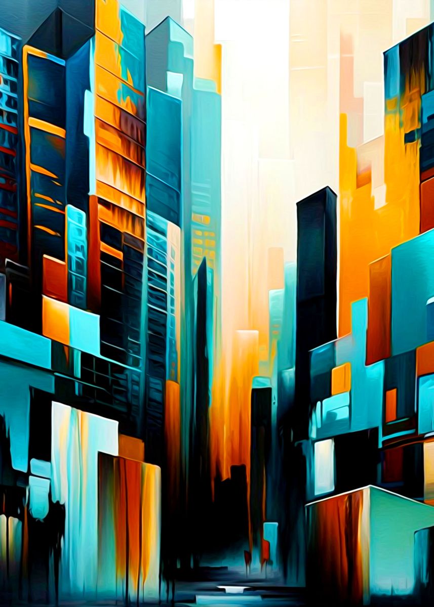 'Abstract' Poster, picture, metal print, paint by nhatsk min | Displate