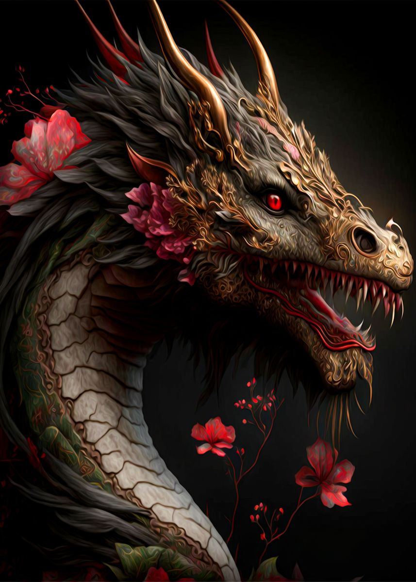 'Dragon' Poster by minh doan | Displate