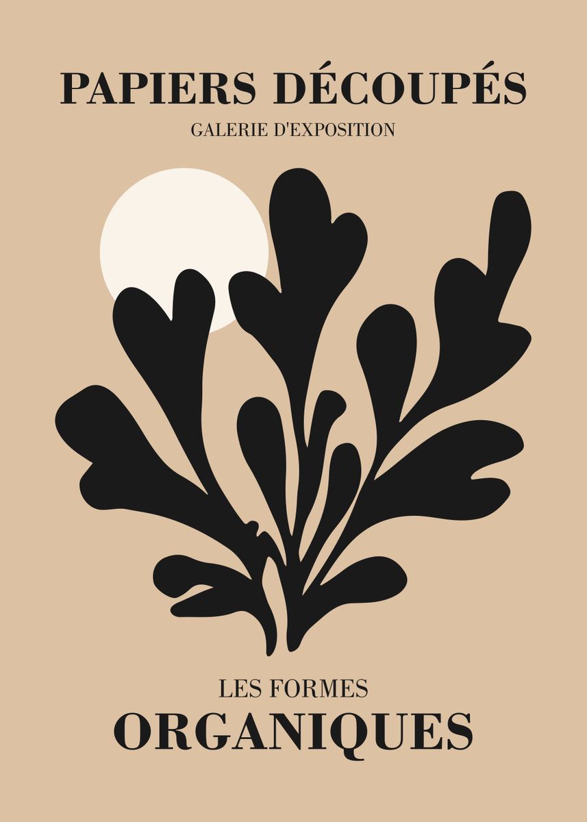 'Les Formes Organiques No6' Poster, picture, metal print, paint by ...