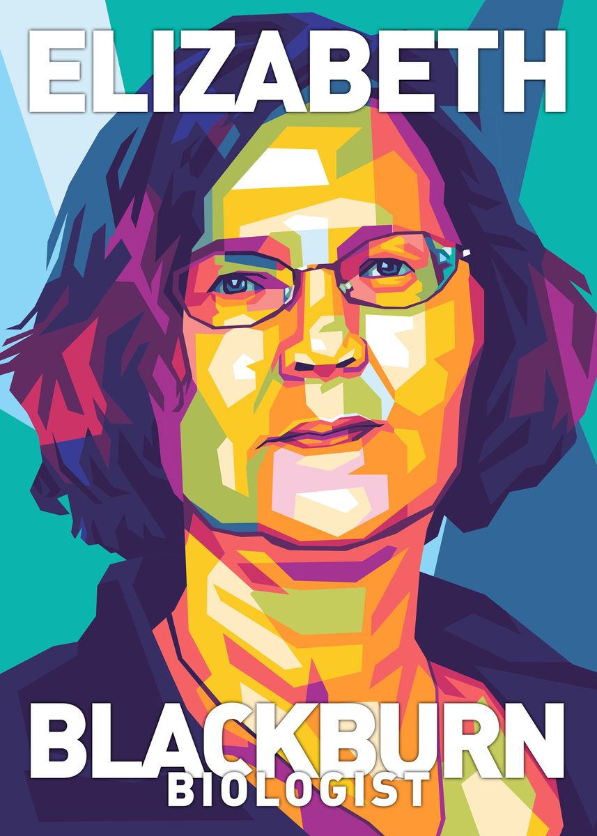 'Elizabeth Blackburn' Poster, picture, metal print, paint by Shecience ...