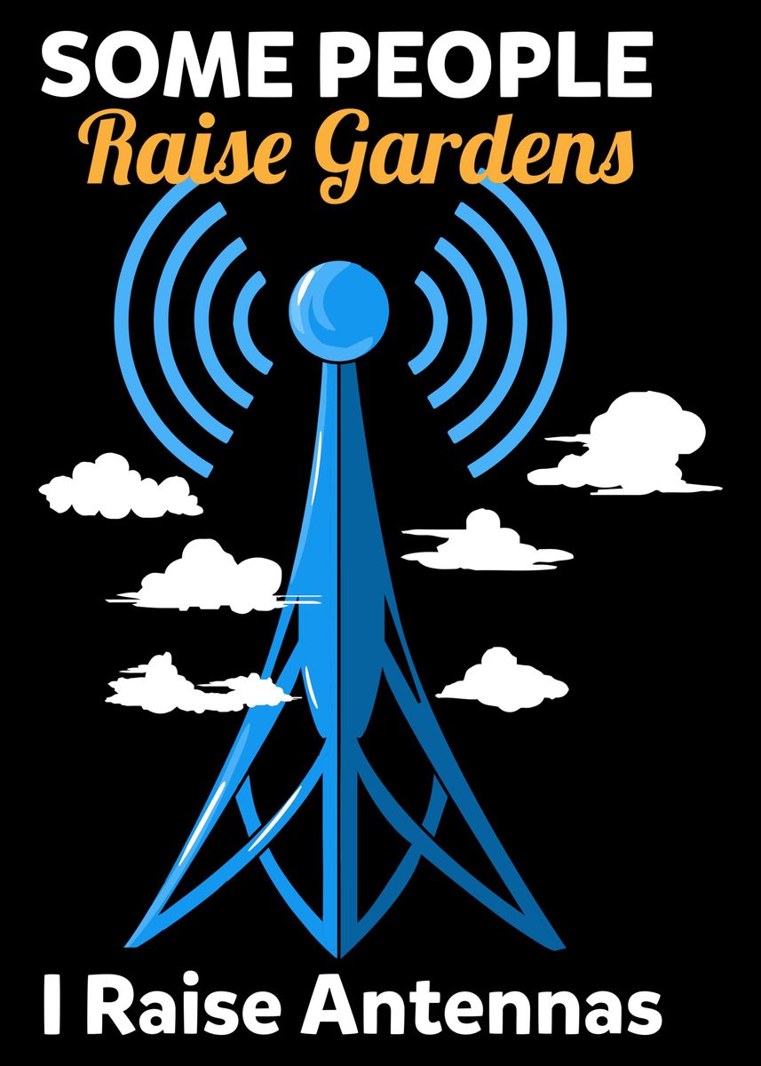 'Ham Radio' Poster, picture, metal print, paint by MuffinPowa | Displate