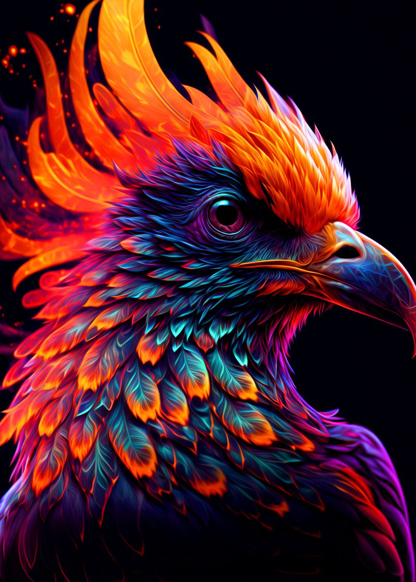 'Phoenix' Poster by Sunny Artist | Displate