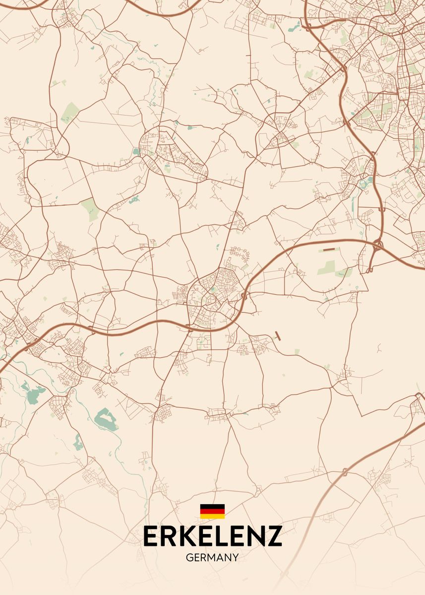 'Erkelenz DE' Poster by IMR Designs | Displate