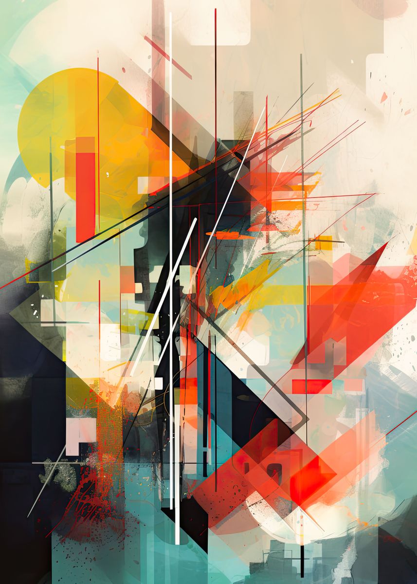 'Abstract Modern Art' Poster, picture, metal print, paint by Art Dreams ...