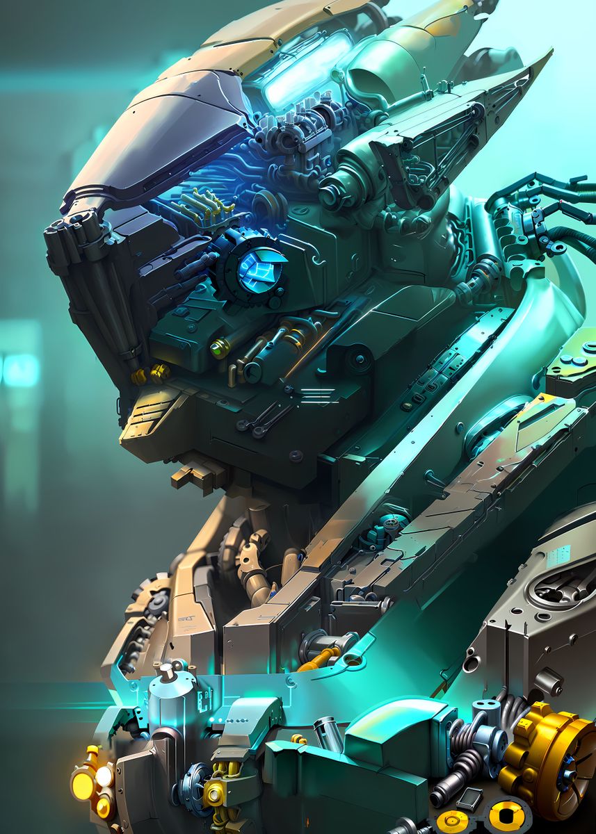 'Android Cyber Sentinel' Poster, picture, metal print, paint by Luong ...