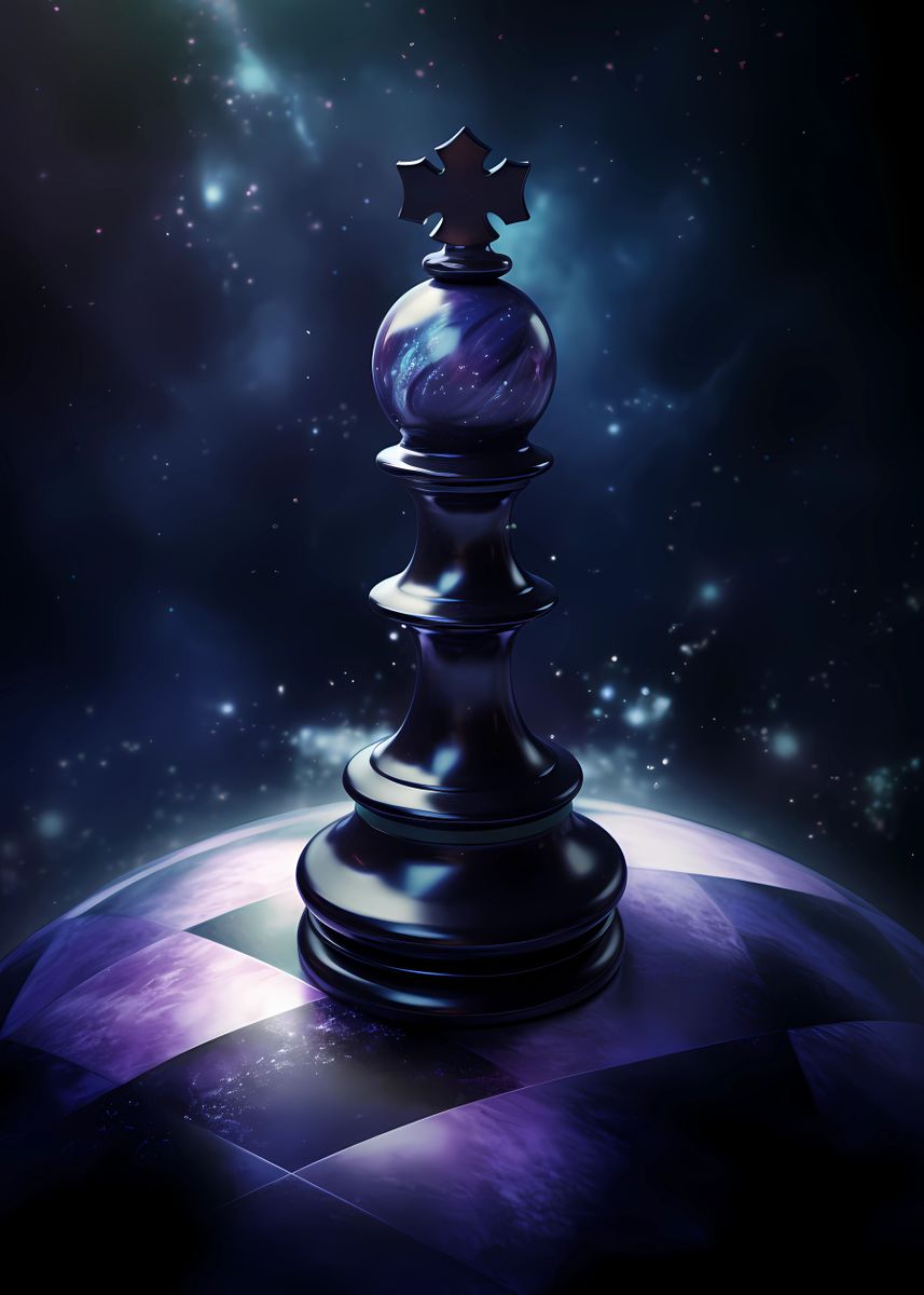 'Chess Galaxy Universe 6' Poster, picture, metal print, paint by ...