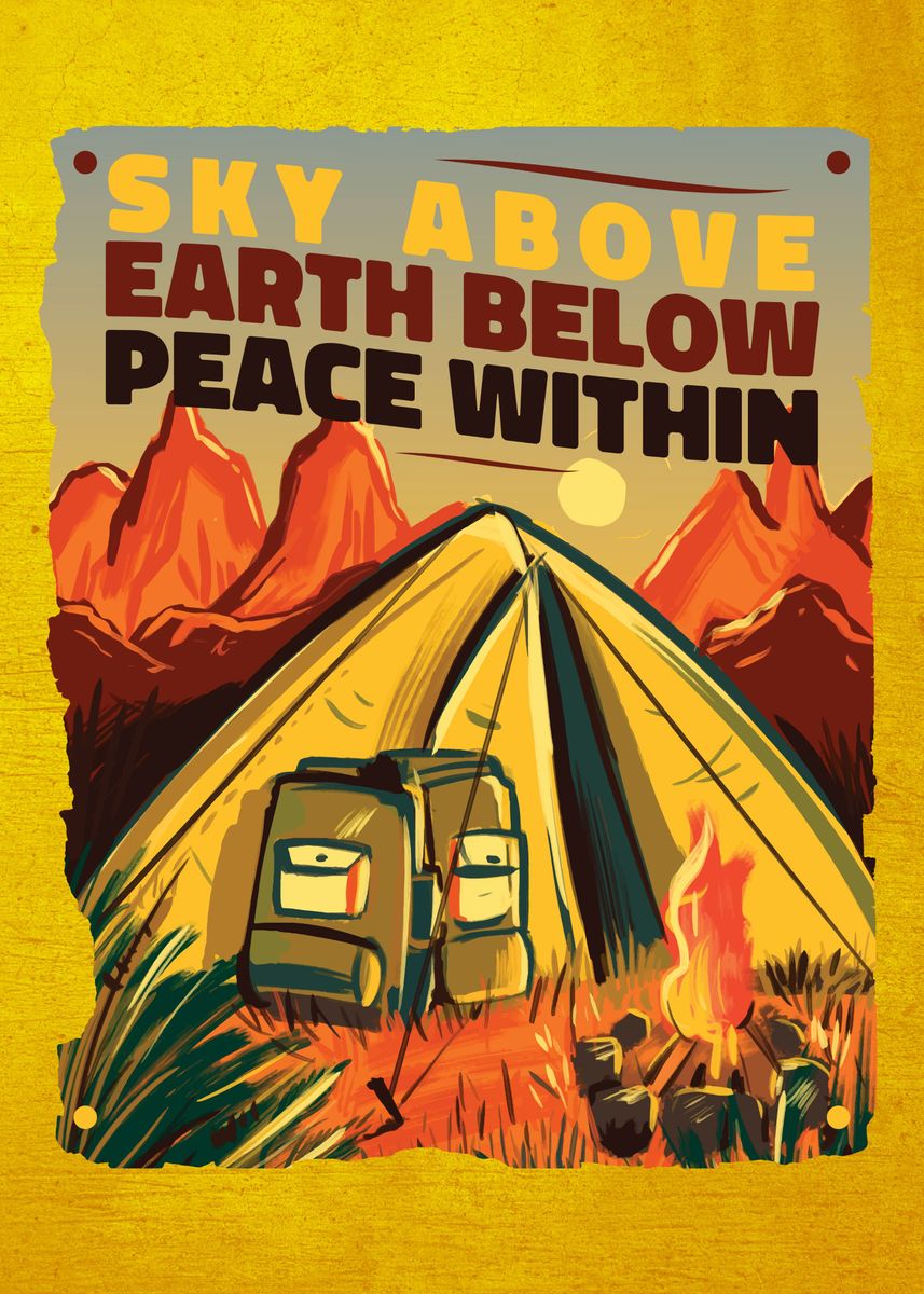 'I Love Camping' Poster by Ilyrin | Displate