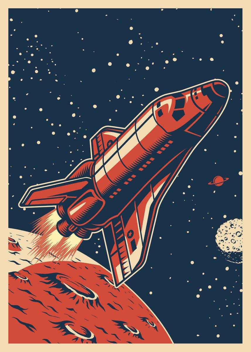 'Space Tour' Poster by Allan Brakus | Displate