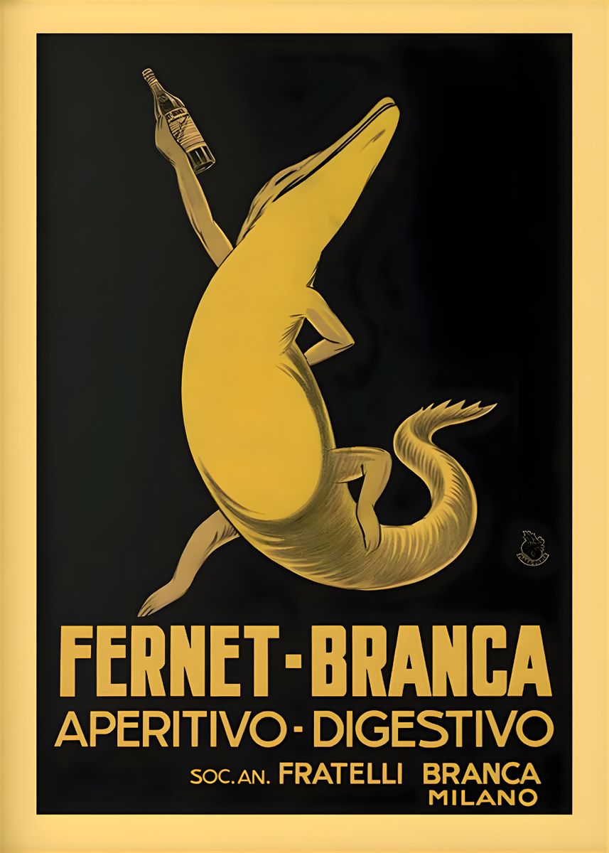'Fernet Branca Aperitivo' Poster, picture, metal print, paint by ...
