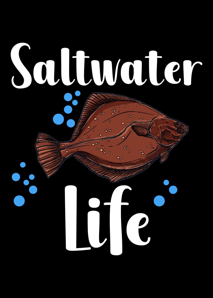 'Saltwater Life' Poster, picture, metal print, paint by maxdesign ...