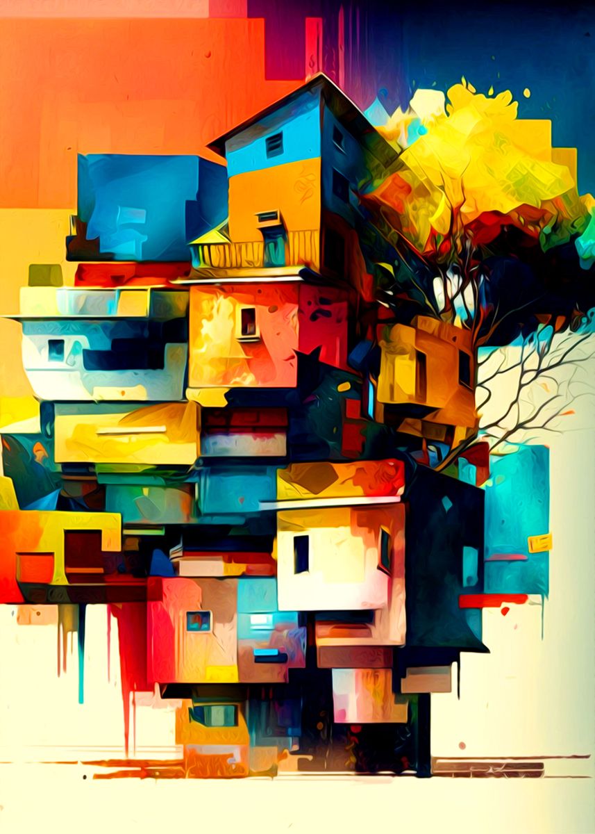 'Abstract' Poster, picture, metal print, paint by nhatsk min | Displate