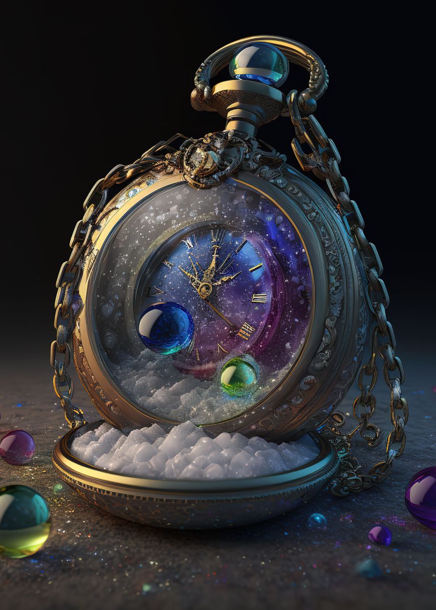 'pocket watch' Poster, picture, metal print, paint by deidrera cheal ...