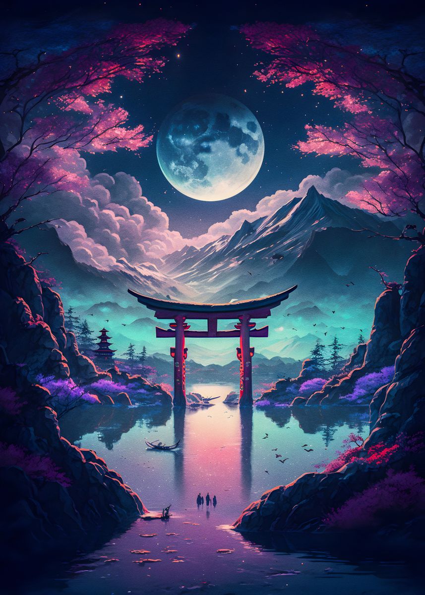 'beautiful night' Poster, picture, metal print, paint by Muhammad Irsan ...
