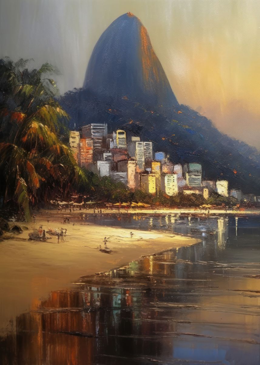 'Rio de Janeiro Art' Poster, picture, metal print, paint by Usama ...