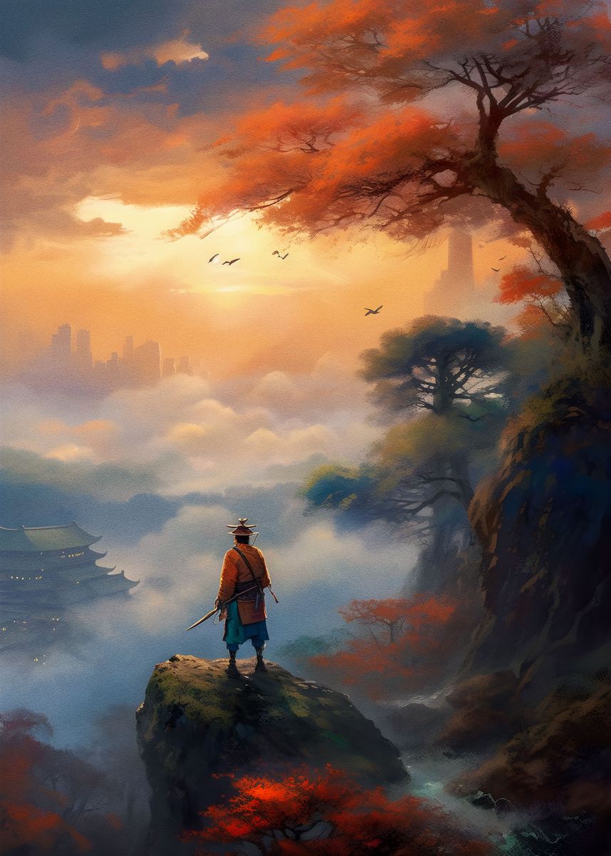 'Samurai guardian 2' Poster by Muhammad Irsan | Displate