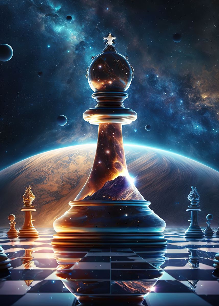 'Chess Universe' Poster, picture, metal print, paint by Hari Buckner ...