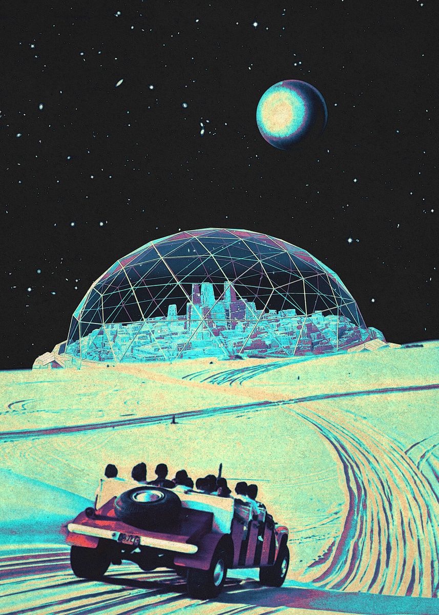 'Frostbound Futurism' Poster, picture, metal print, paint by Jess ...