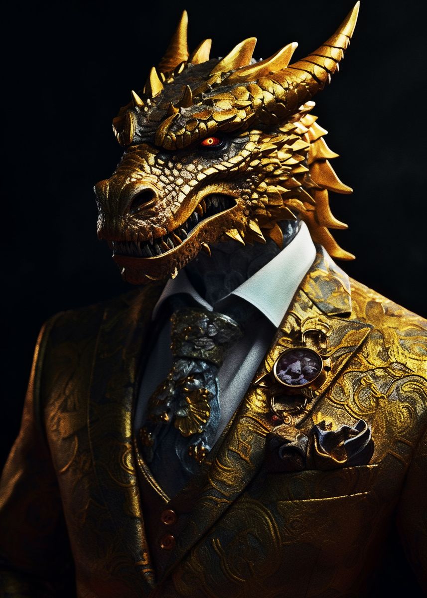 'Fashion Style Dragon' Poster by 4147 Studios | Displate