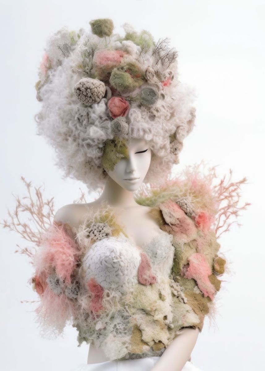 'Lichen and moss woman' Poster by LaBeautEtMoi On vit ensemble | Displate