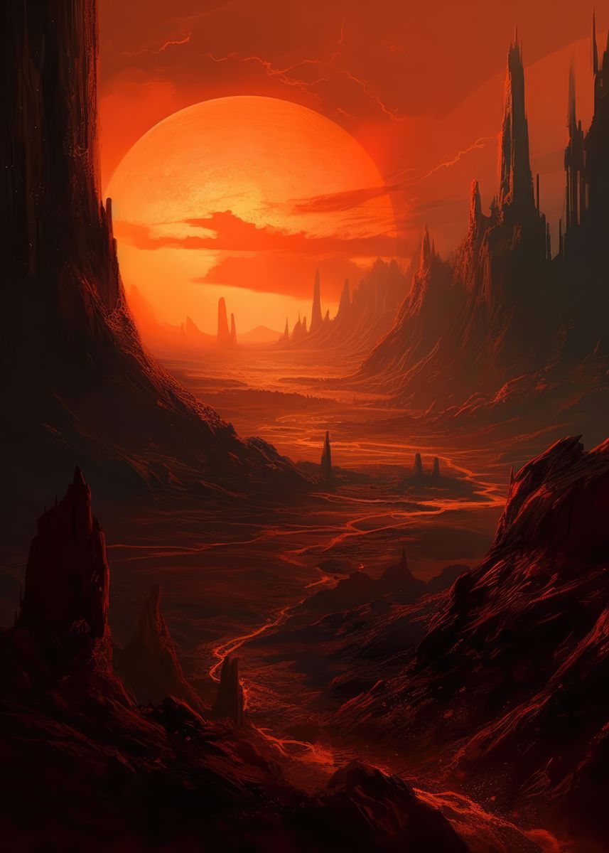 'Inferno Kingdom' Poster, picture, metal print, paint by Ambient ...