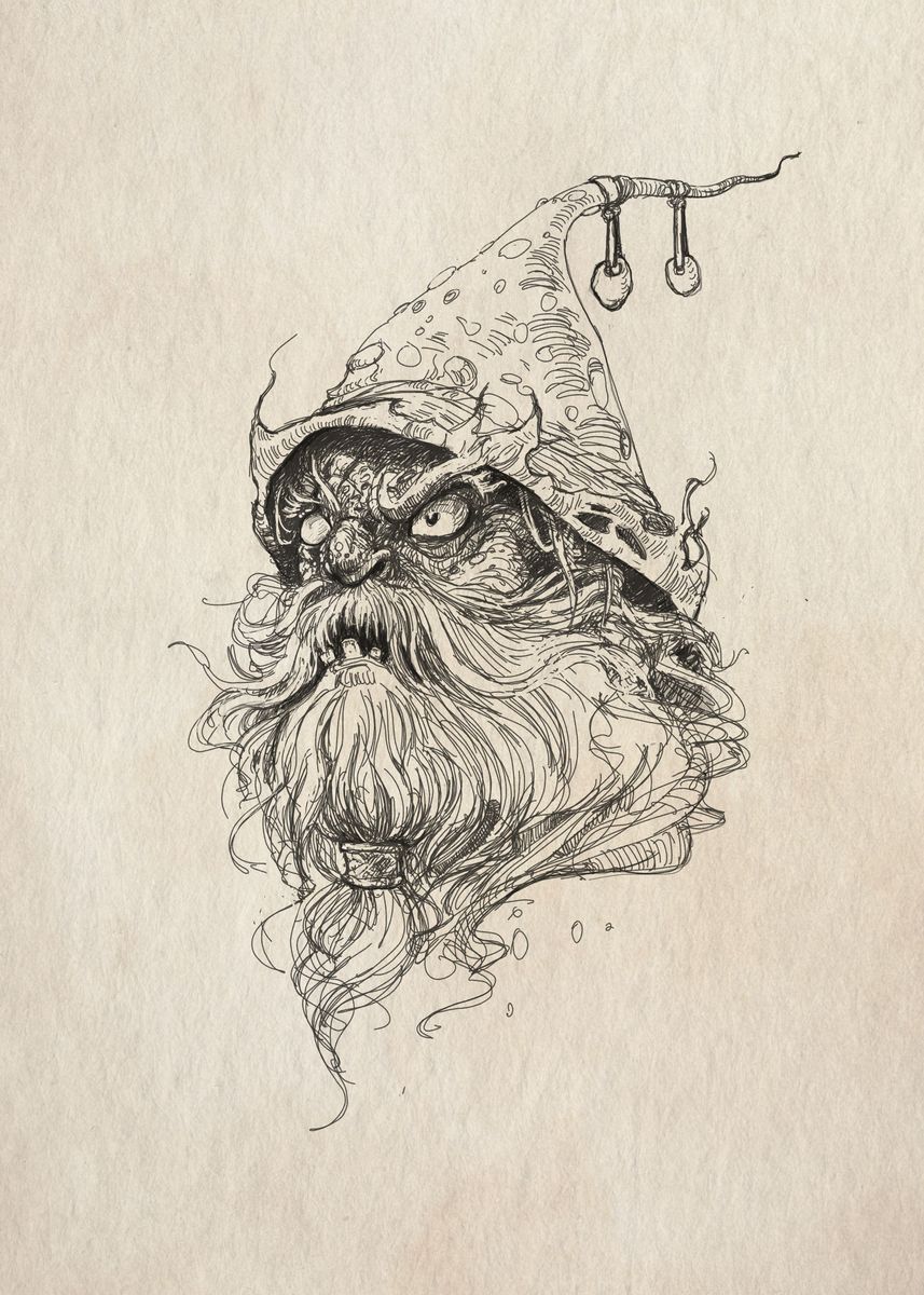 'Angry Gnome' Poster by Melanie Steinke | Displate