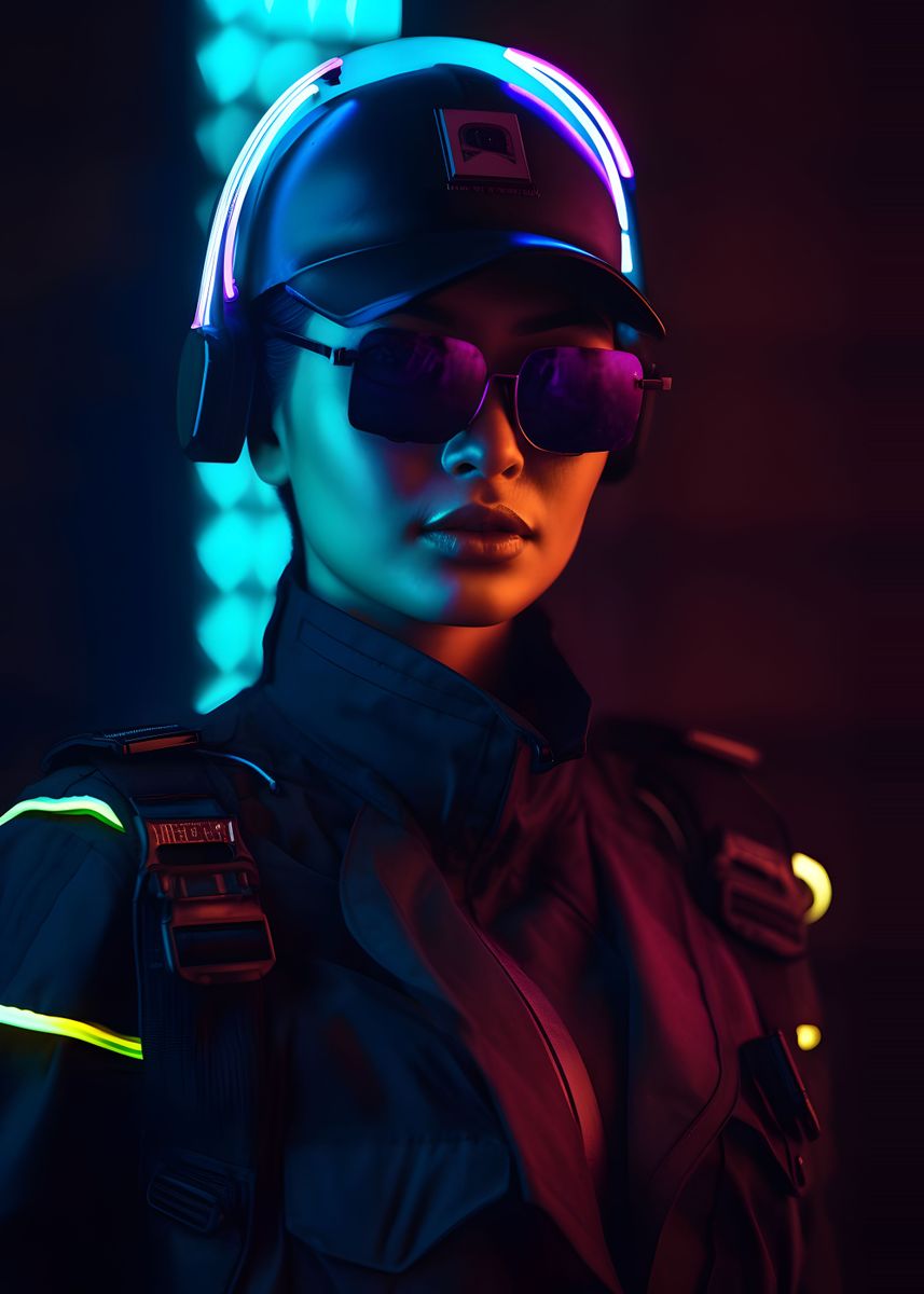 'Cyber Sentinel' Poster, picture, metal print, paint by Hatless Luffy ...