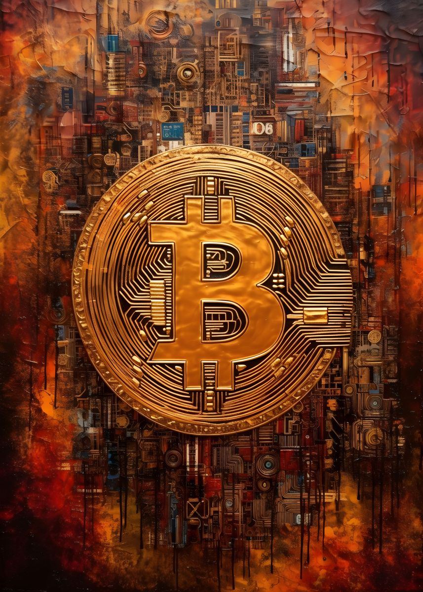 'Bitcoin Genesis' Poster, picture, metal print, paint by Pixaverse ...